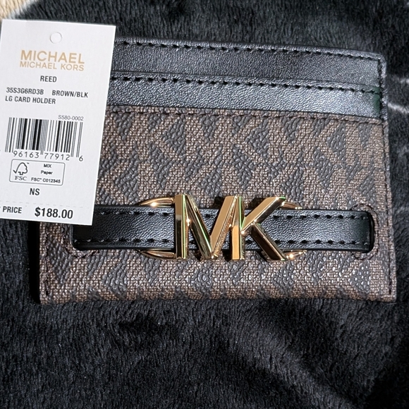 Michael Kors | Bags | Michael Kors Brownblack With Gold Hardware Mk ...